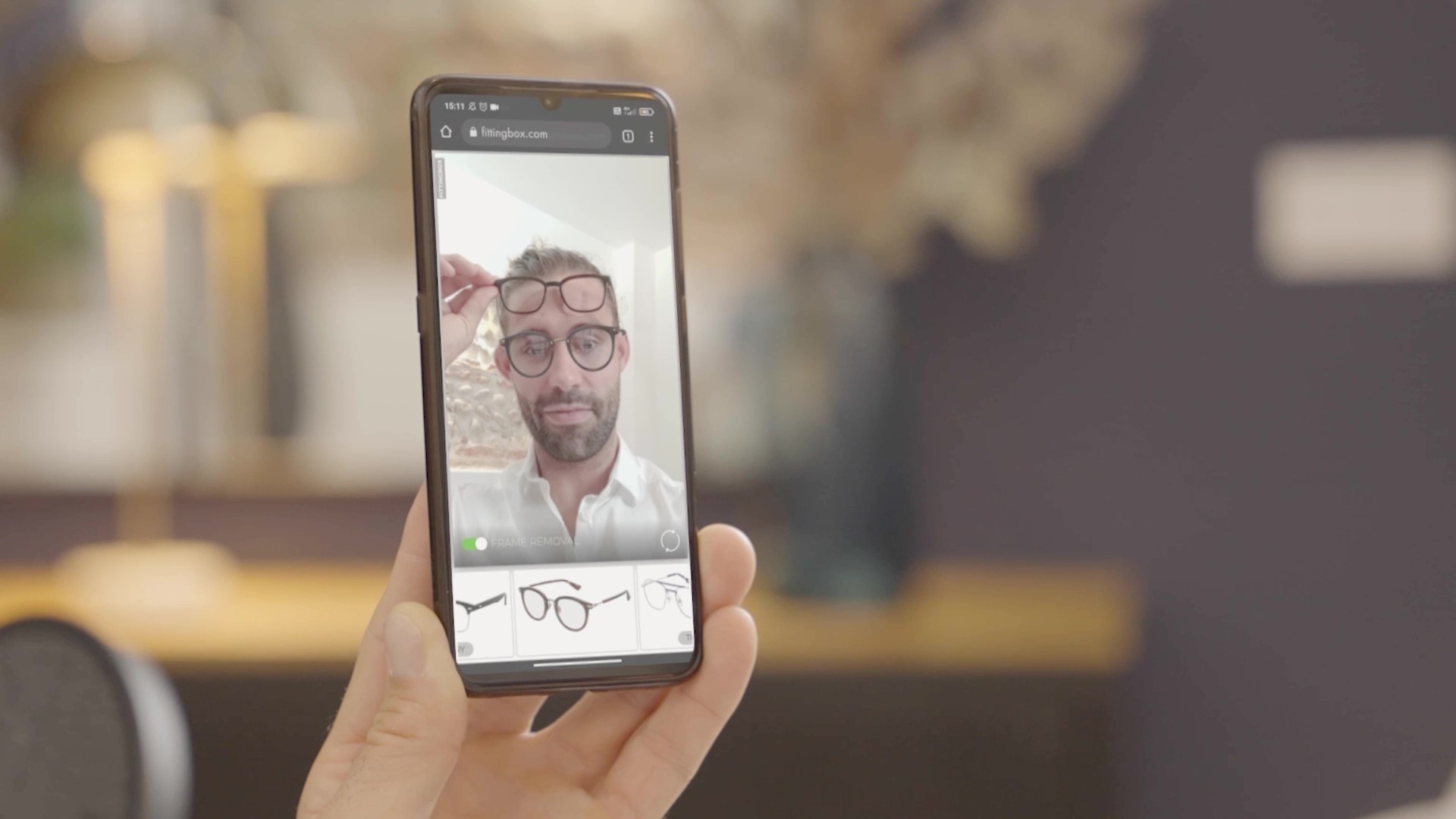 Frame Removal to Remove your Glasses Online | Fittingbox